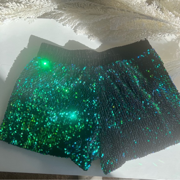 DO+BE | Shorts | Guc Fully Sequined Velvet Rave Party Shorts Sz S ...